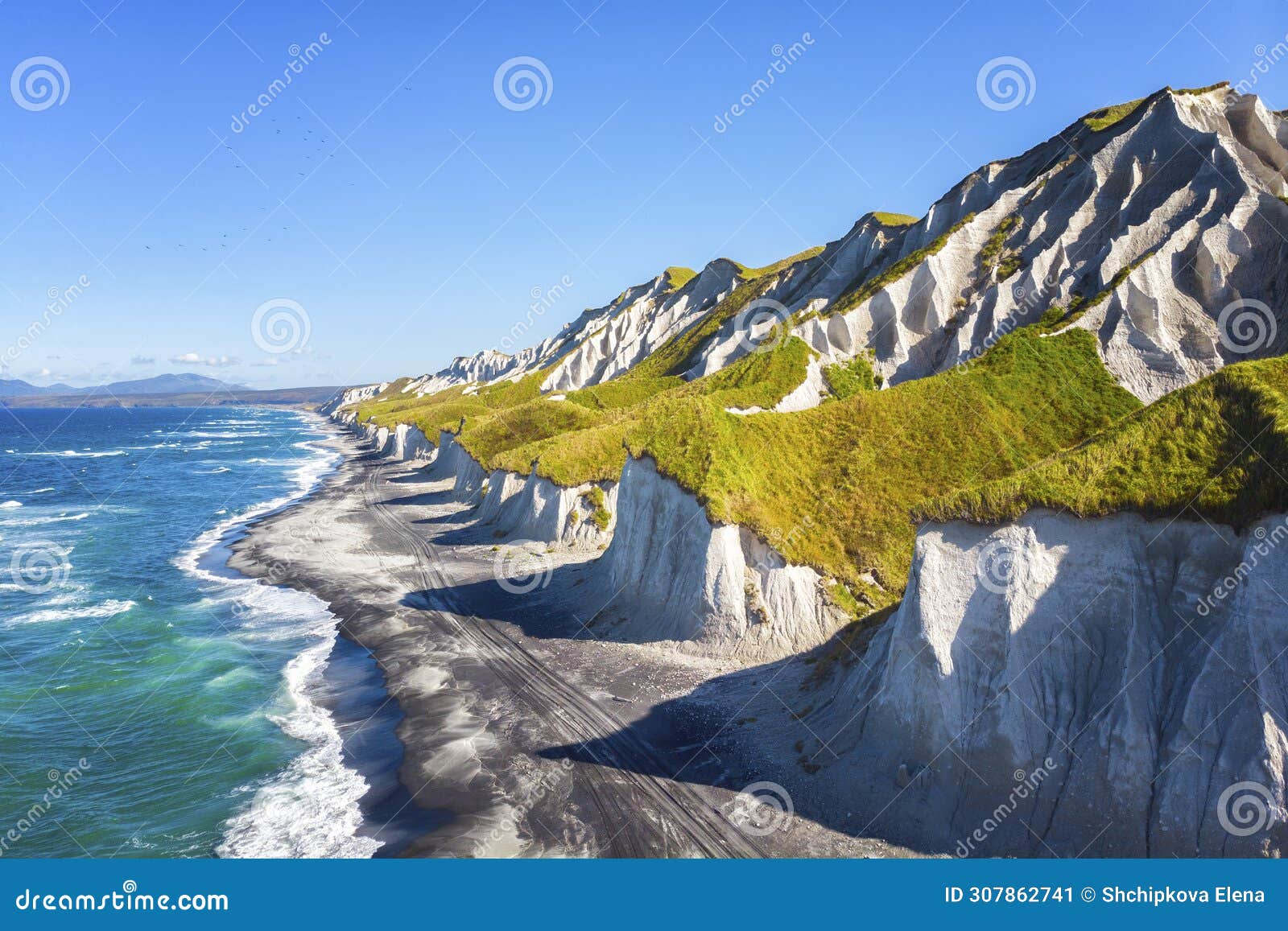 White Rocks on Iturup Island Stock Image - Image of rock, perspective ...