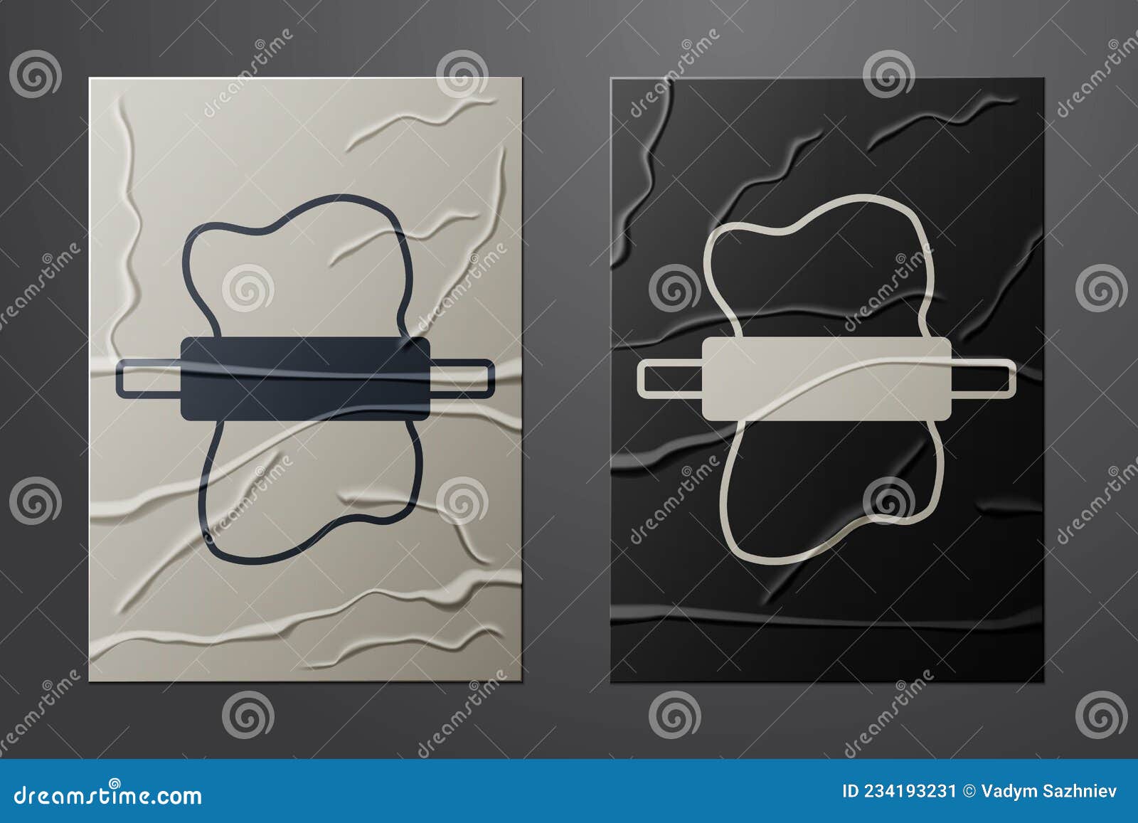Isolated Crumpled Or Scrunched Paper Ball. Cartoon Vector ...