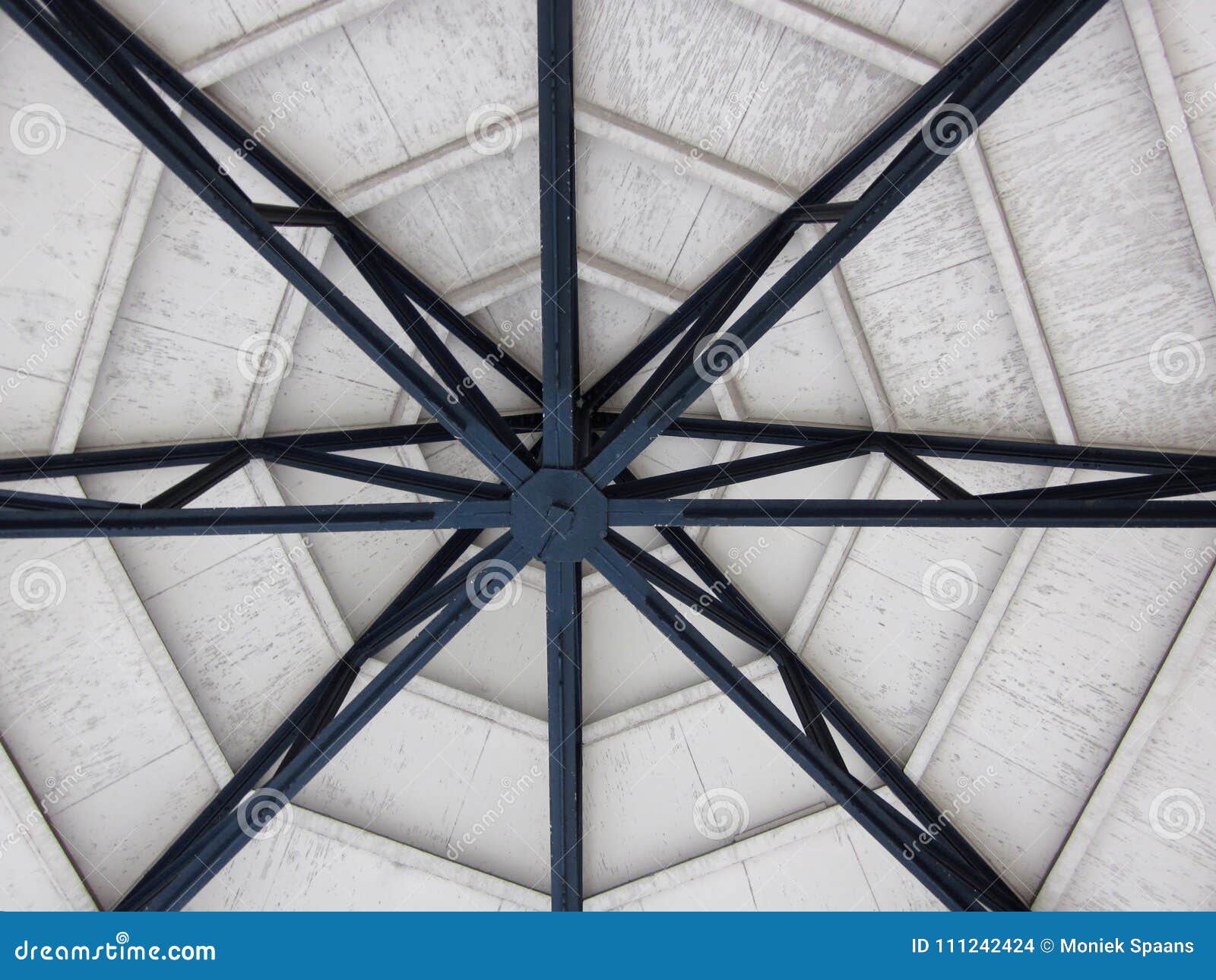 White Roof with Black Rafters Stock Photo - Image of music, pattern ...