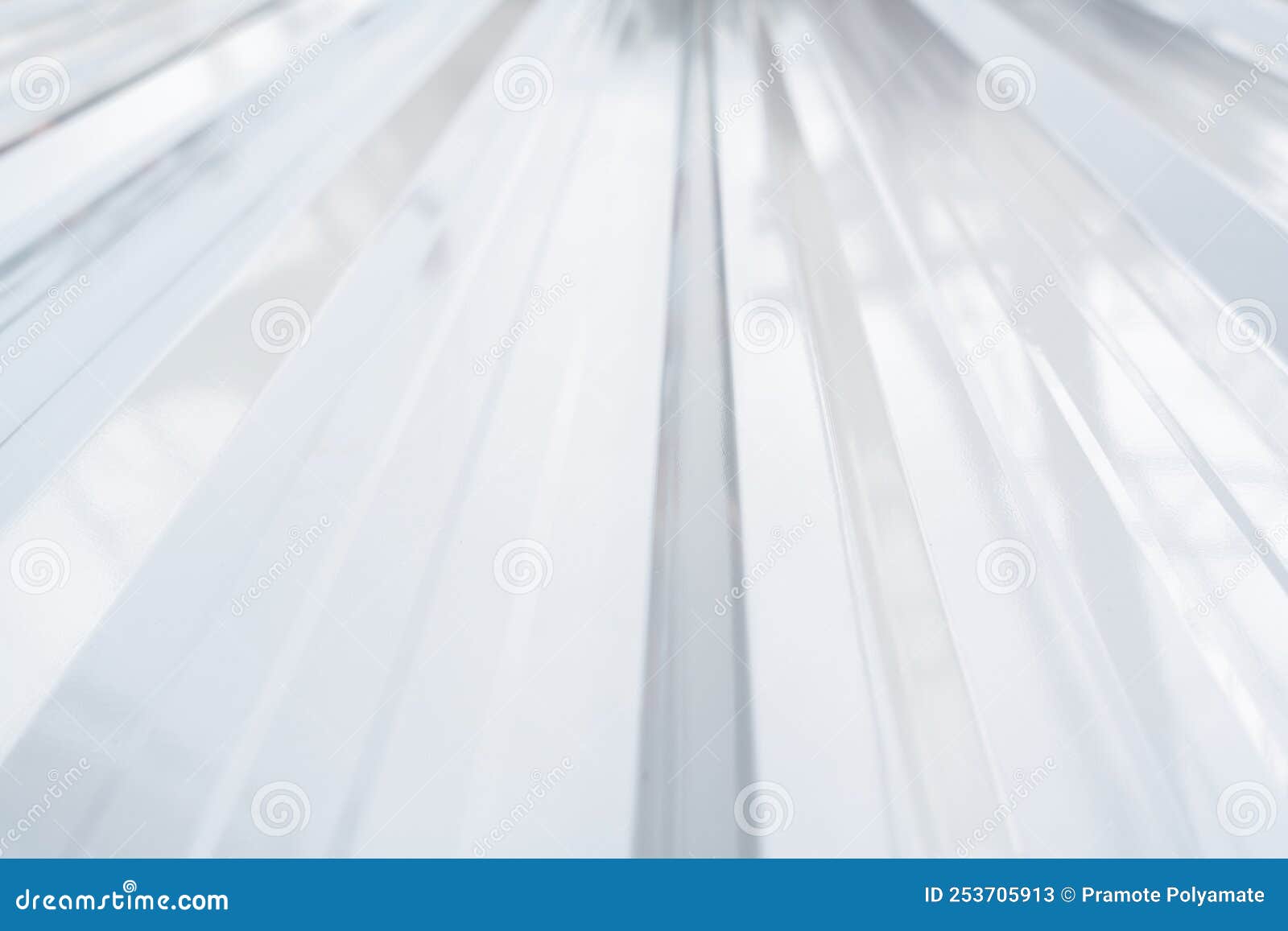 White Roof Sheet at the Construction Site. Install a New Roof Stock ...