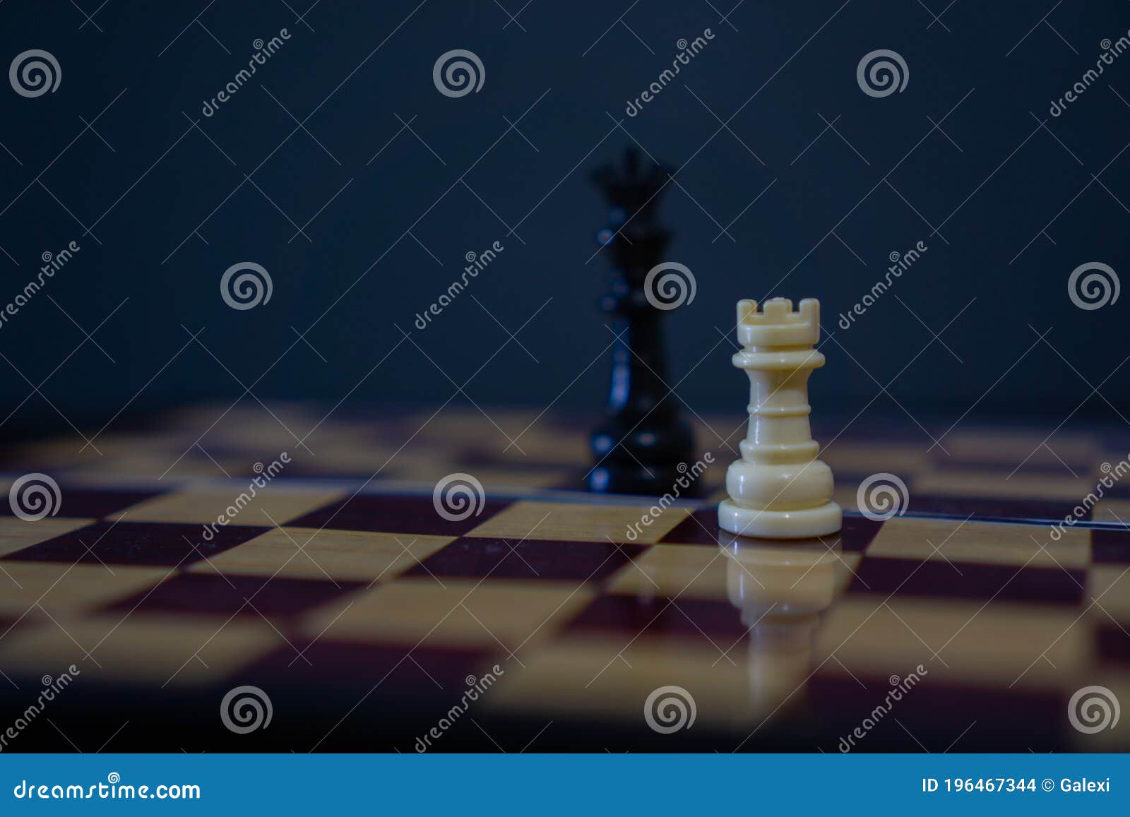 White Rook On A Chess Board Stock Photography | CartoonDealer.com ...