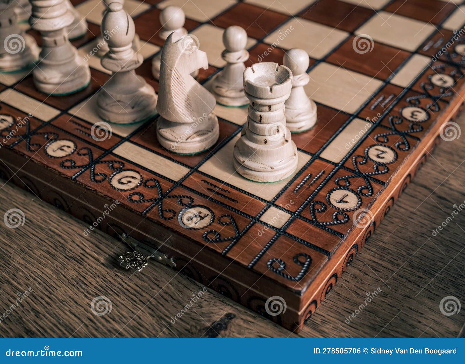 White Rook On A Chess Board Stock Photography | CartoonDealer.com ...