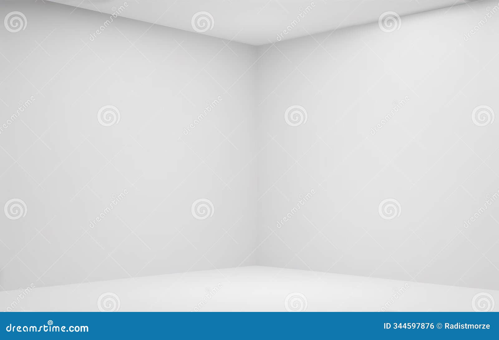 White Room Corner. Empty Light Interior Stock Illustration - Illustration of advertising, empty ...
