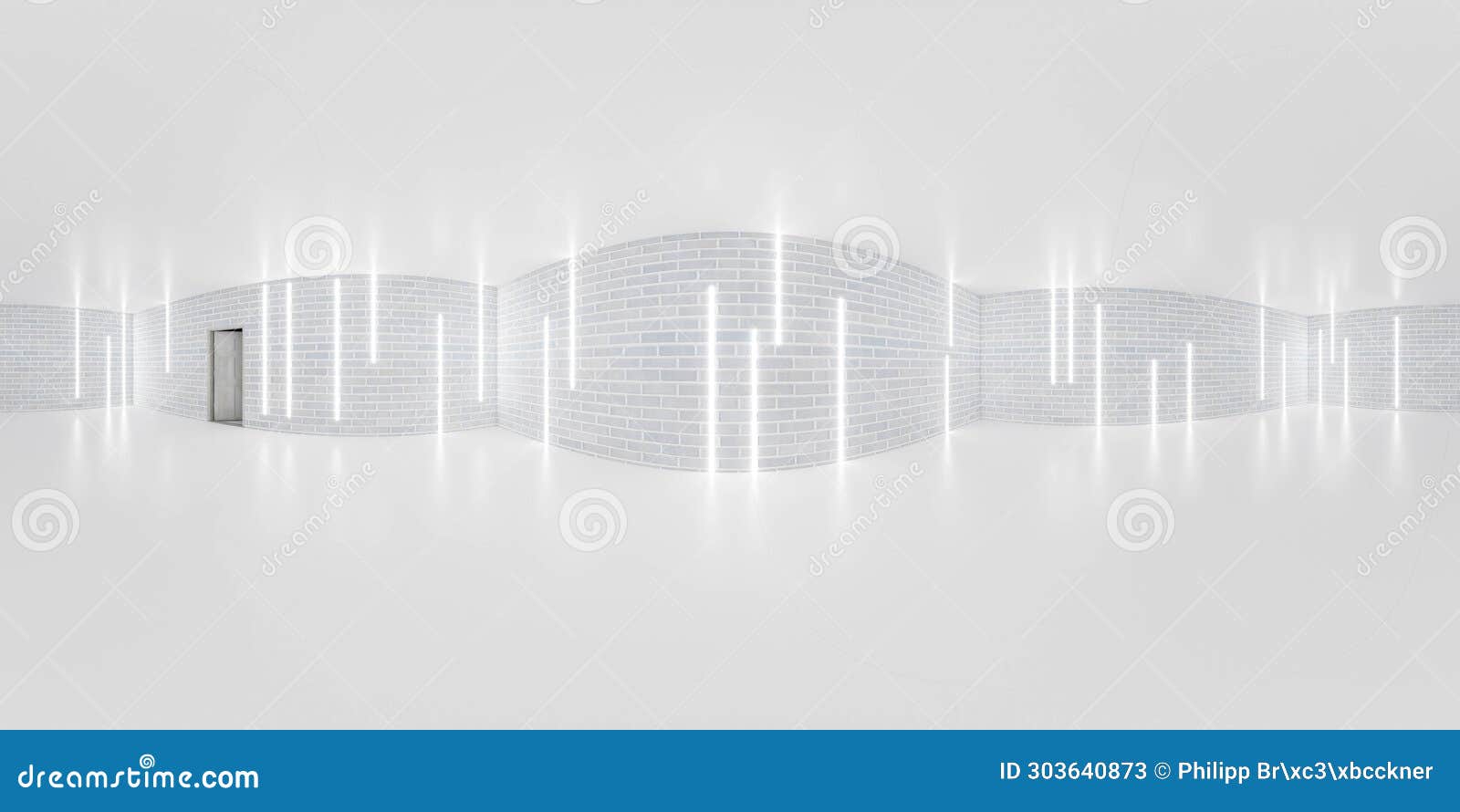 A Minimalist White Room with Columns 360 Panorama Vr Environment Map 3D ...