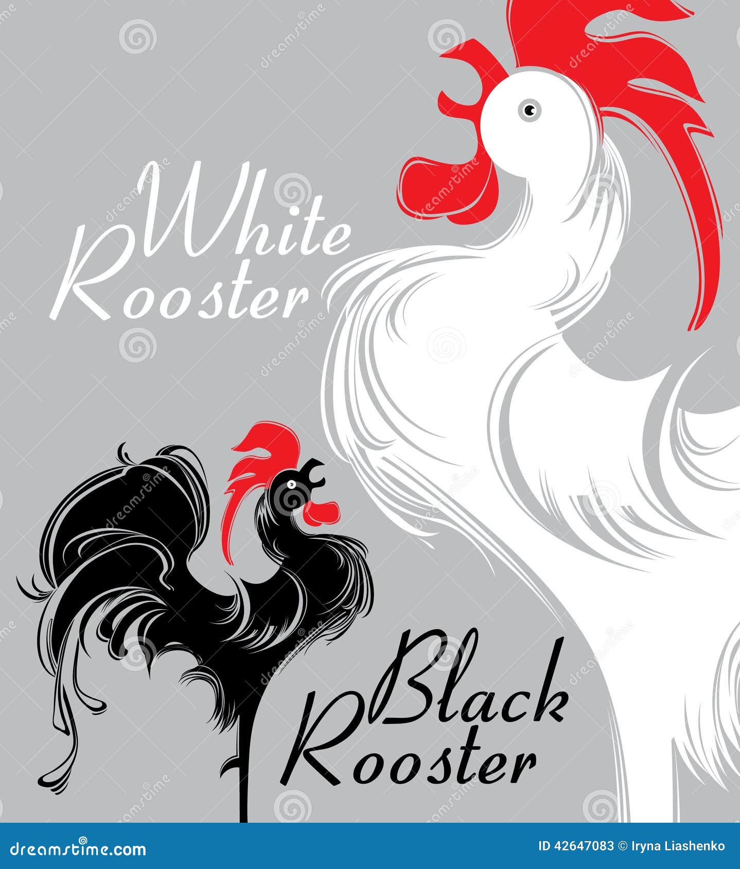 White Rooster And Chicken Graphics Chicken Farm Watercolor Background ...