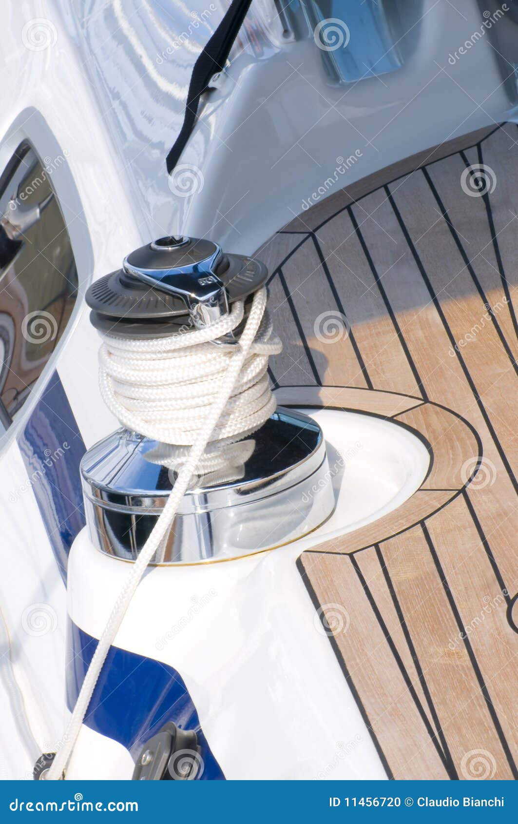 White rope stock photo. Image of dock, boat, sailing - 11456720