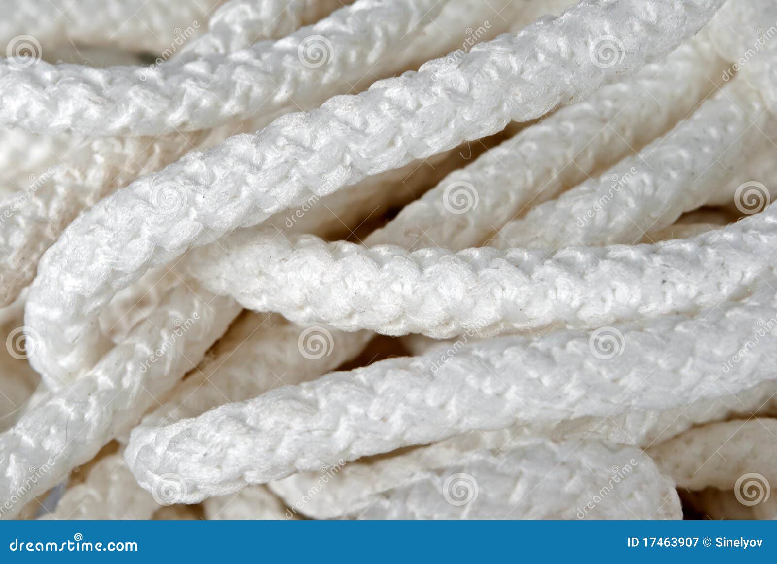 White rope stock image. Image of unite, string, bend - 17463907