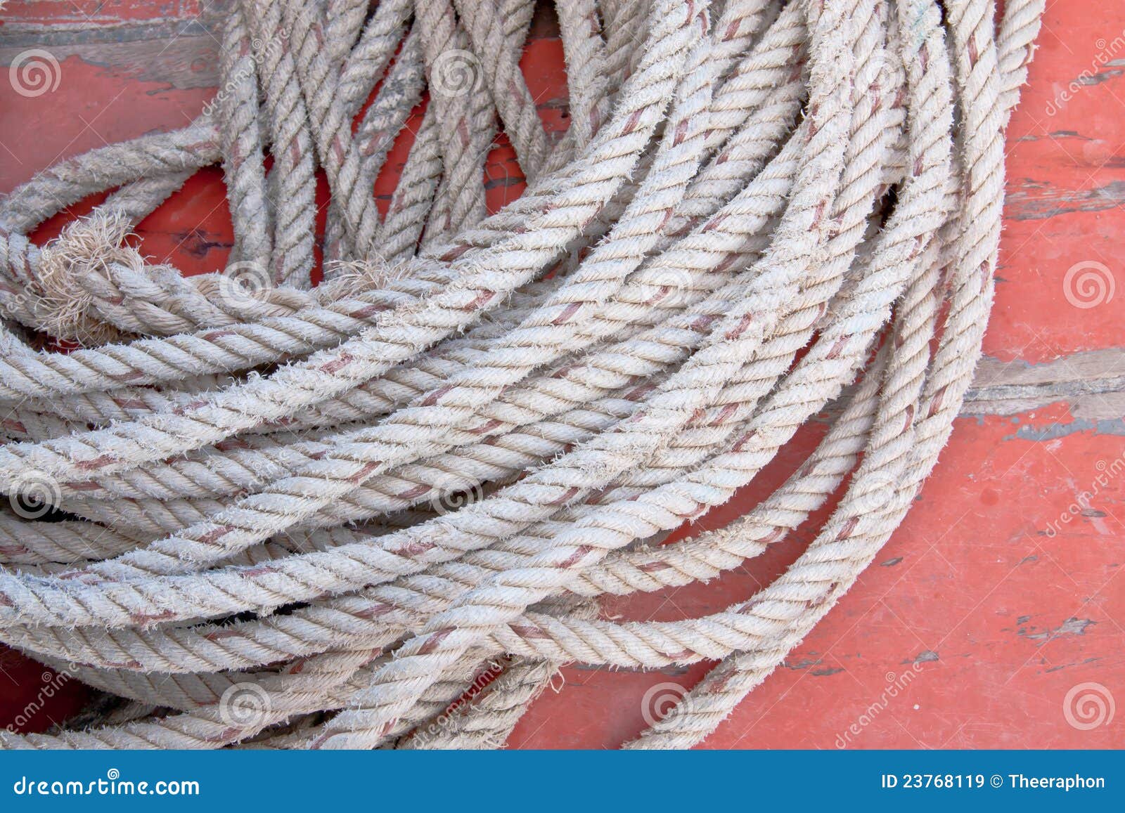 The white rope. stock image. Image of string, long, cord - 23768119
