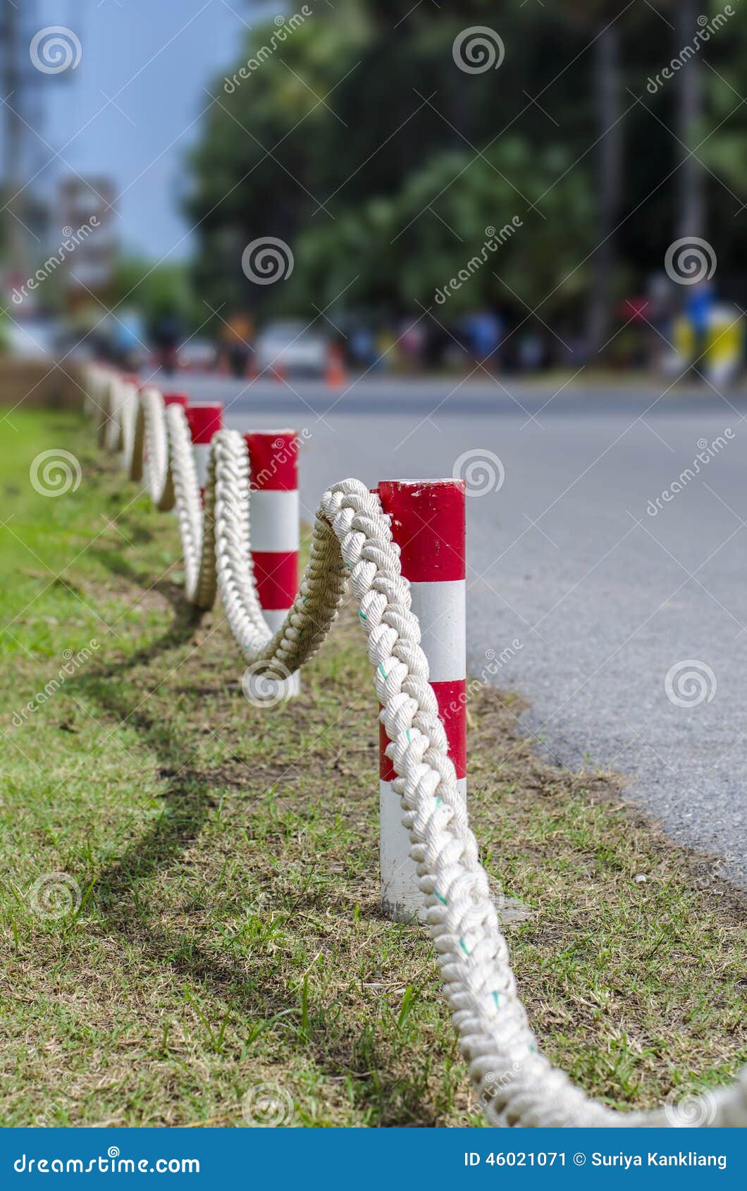 White rope fence stock image. Image of wood, summer, blue - 46021071
