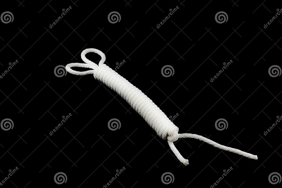 White rope isolated stock image. Image of white, bonding - 104969707