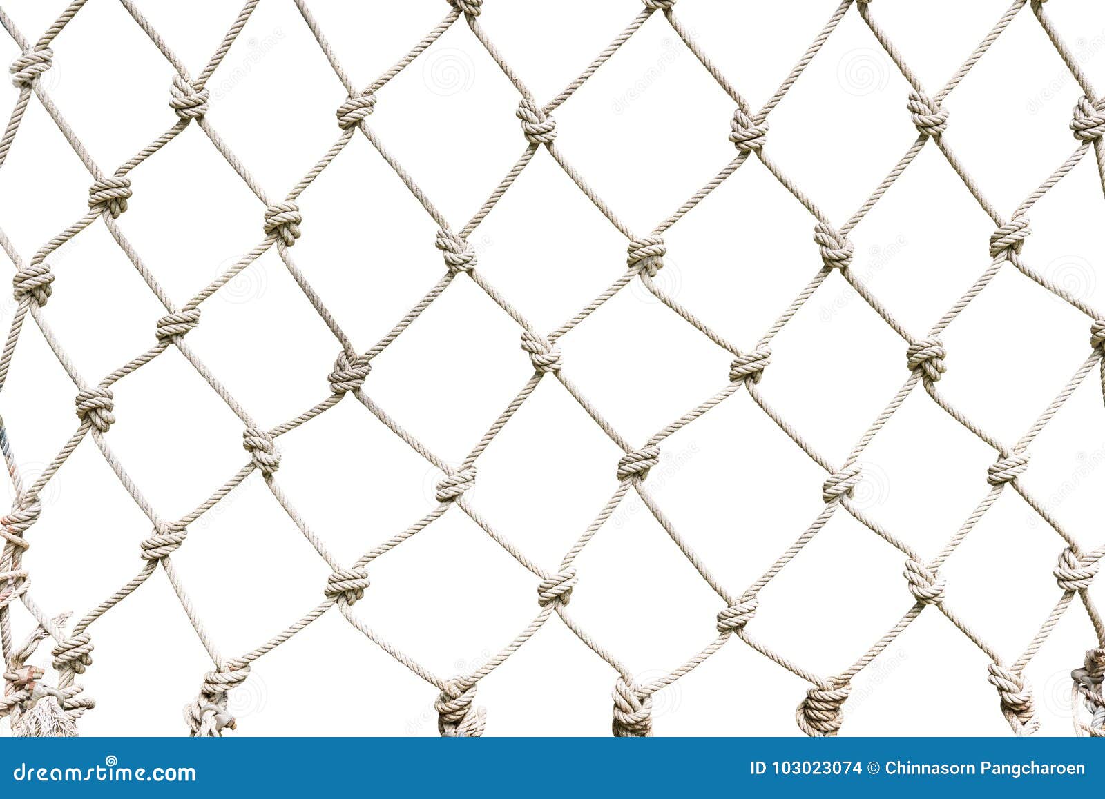 White rope net woven stock photo. Image of twisted, soccer - 103023074