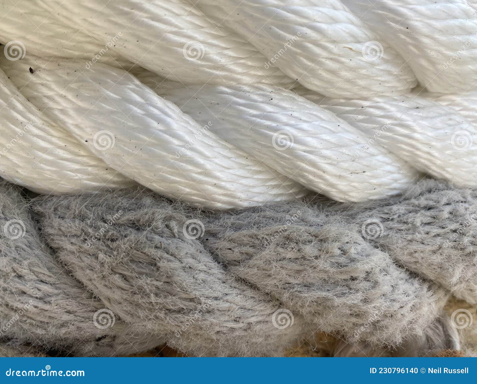 White Rope Strands stock photo. Image of coloured, visible - 230796140