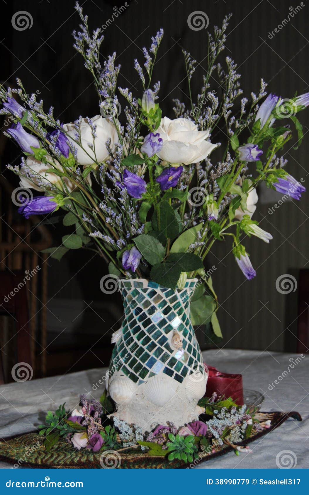 White rose Arrangement stock image. Image of floral, flora - 38990779