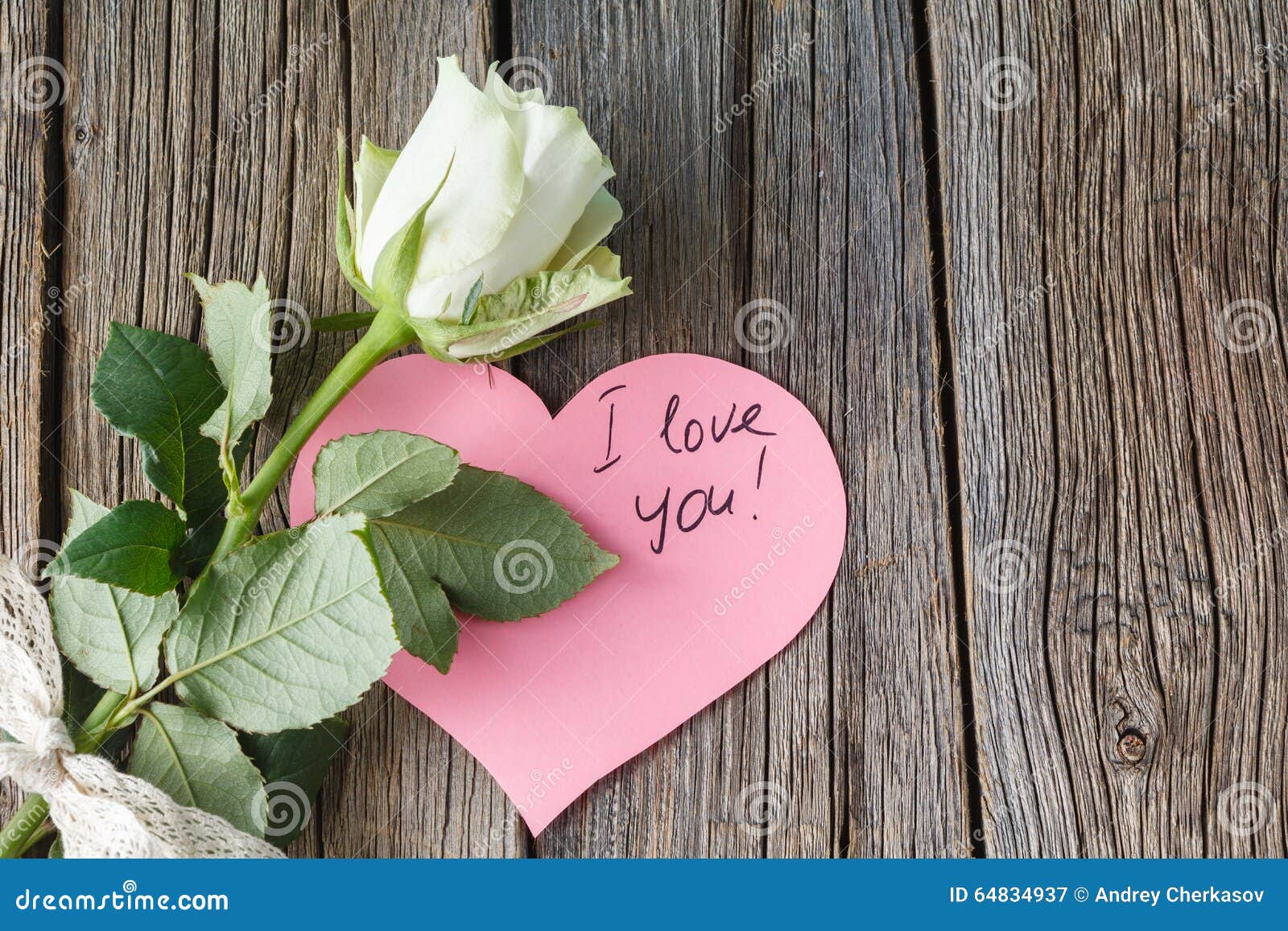 White rose with letter stock image. Image of romantic - 64834937