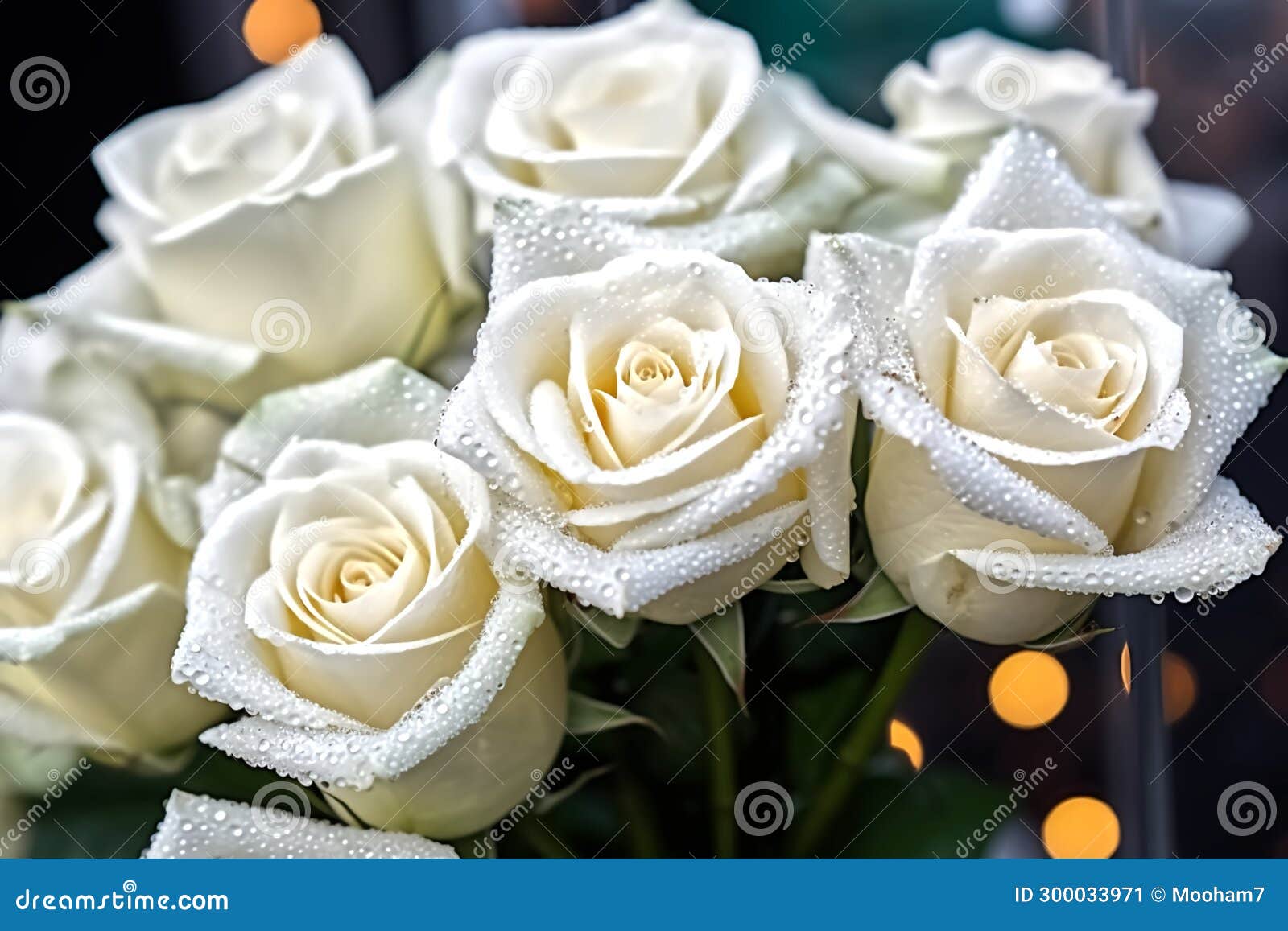 White Roses Flowers with Sharp Focus Stock Illustration - Illustration ...