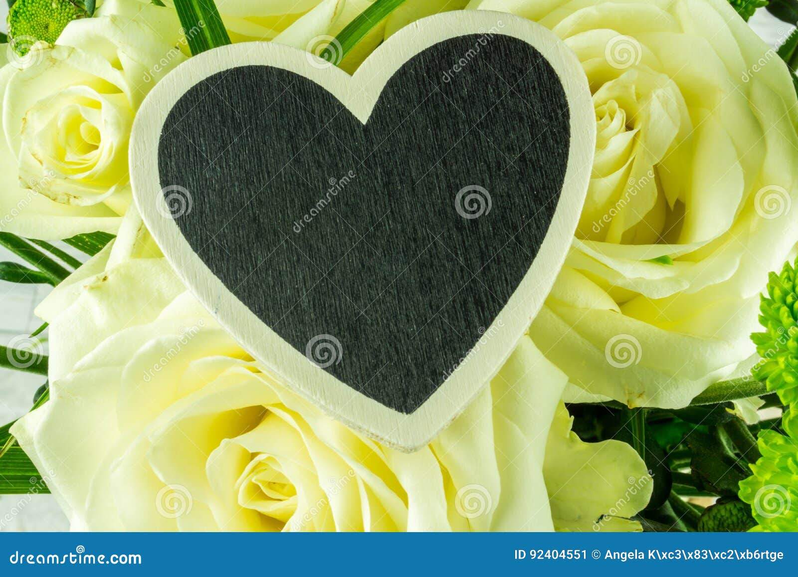 White roses with heart stock image. Image of rose, flower - 92404551