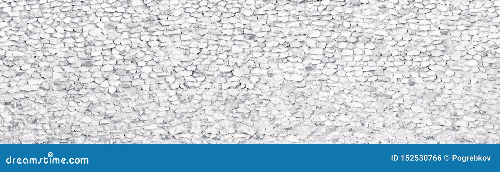 White Rough Stone Wall Wide Texture. Whitewashed Crushed Rock Surface ...