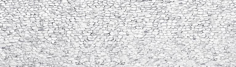 White Rough Stone Wall Wide Texture. Whitewashed Crushed Rock Surface ...