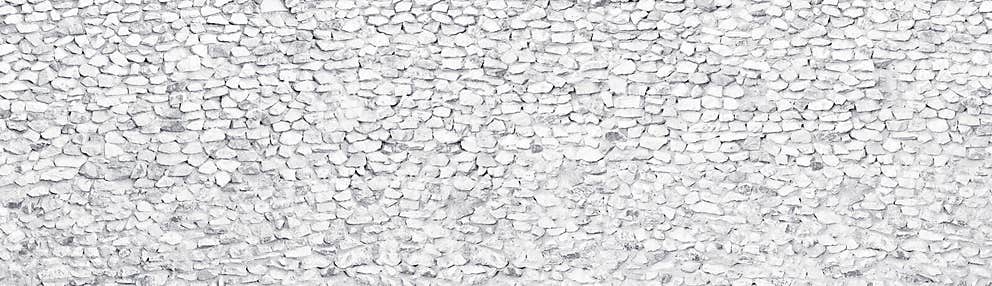 White Rough Stone Wall Wide Texture. Whitewashed Crushed Rock Surface ...