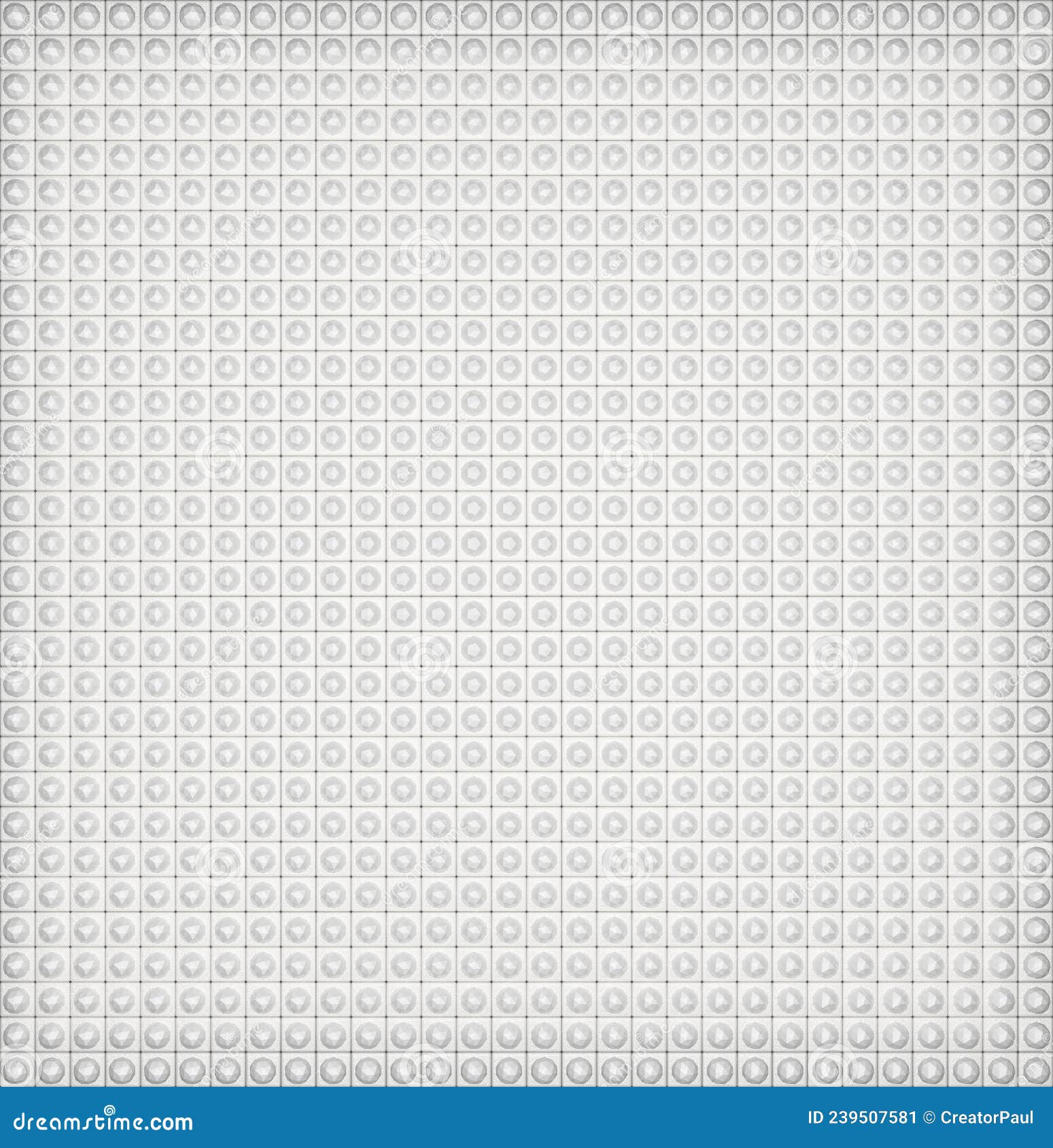 White Rough Surface Little Square Ceramic Tiles with Glossy Spheres 3D ...