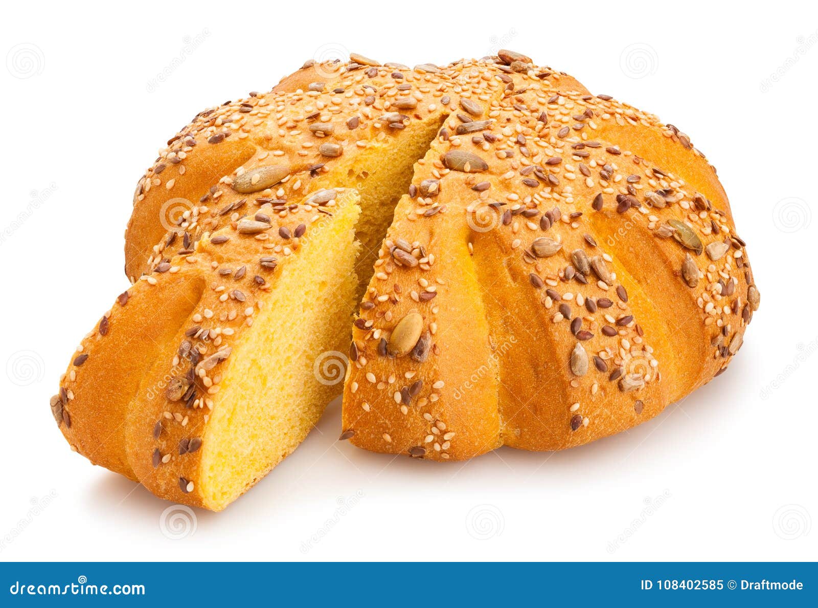 White round bread stock image. Image of textured, cutout - 108402585