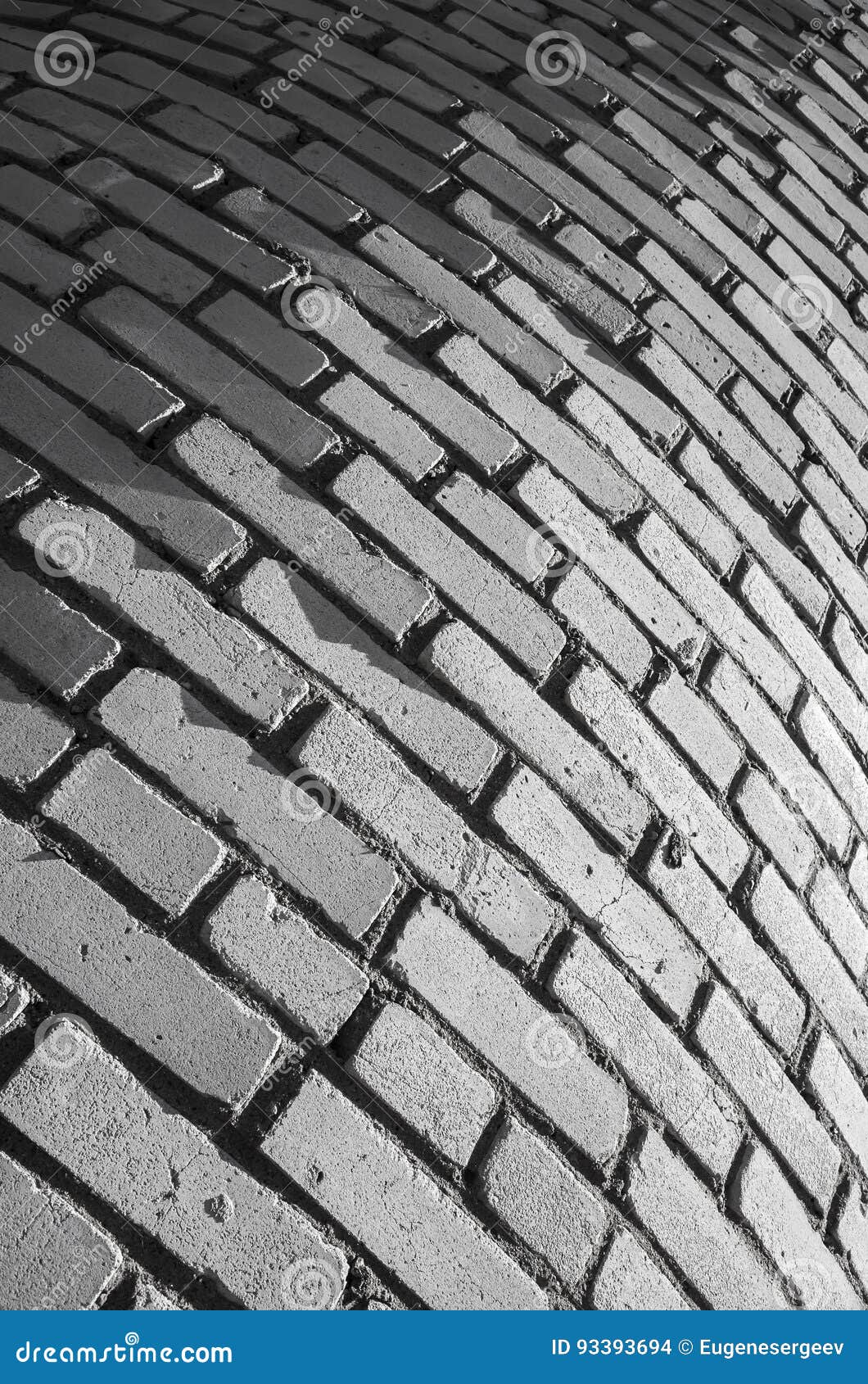 White Round Brick Wall Pattern. Vertical Stock Photo - Image of closeup ...
