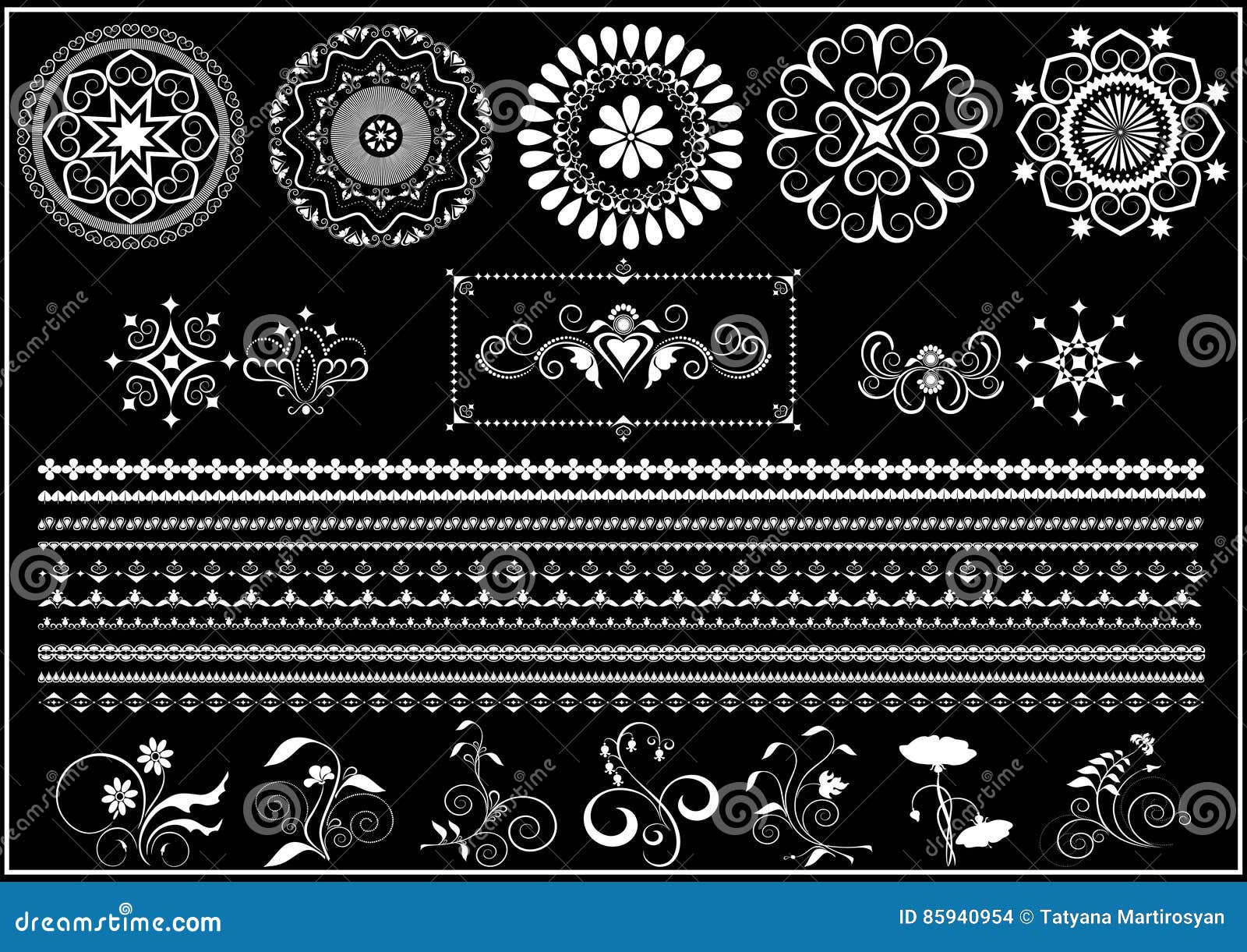 Round Calligraphy Quote Speech Bubble Icon. Hand Drawn Text Frame Or ...