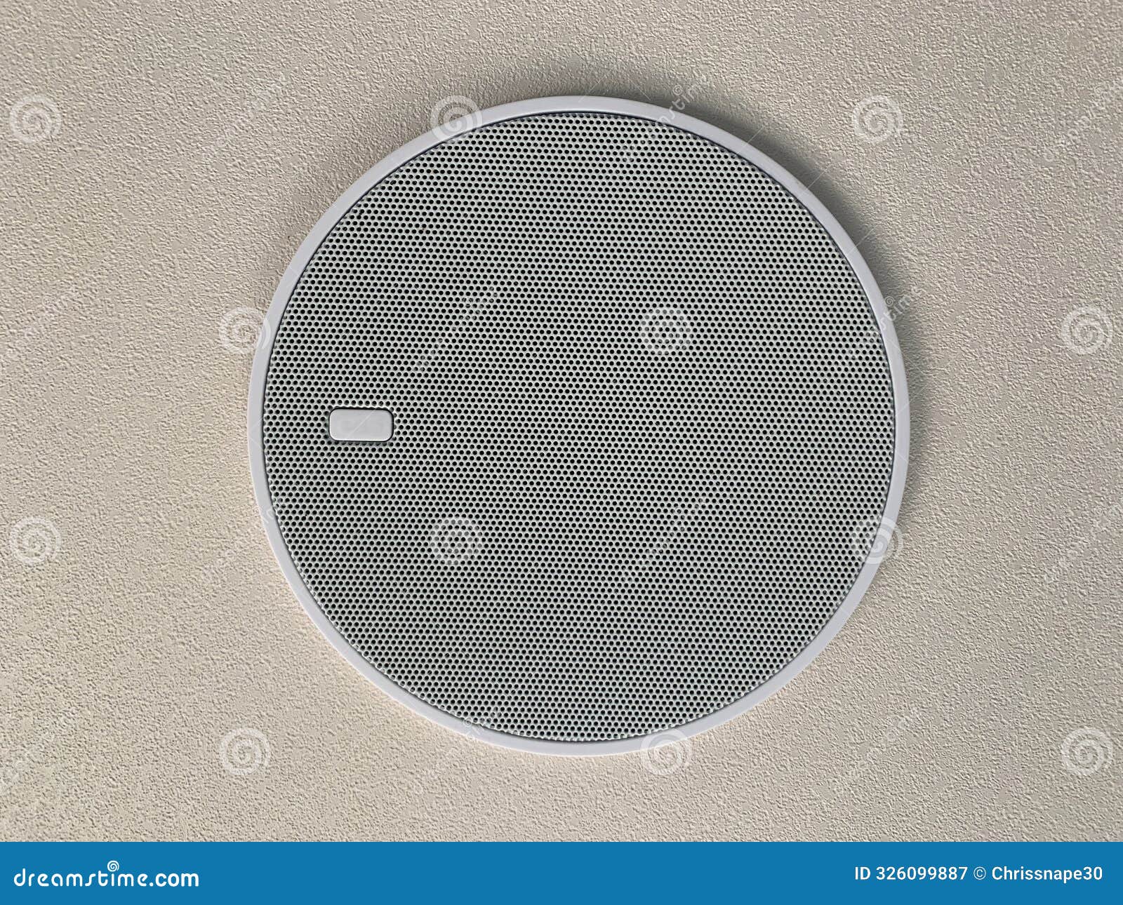 White Round Ceiling Speaker, White Plain Ceiling Stock Image - Image of ...