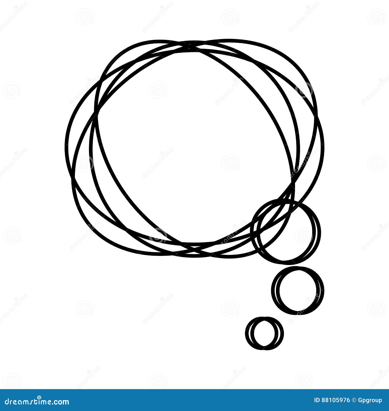 White Round Chat Bubble Icon Stock Illustration - Illustration of mark ...