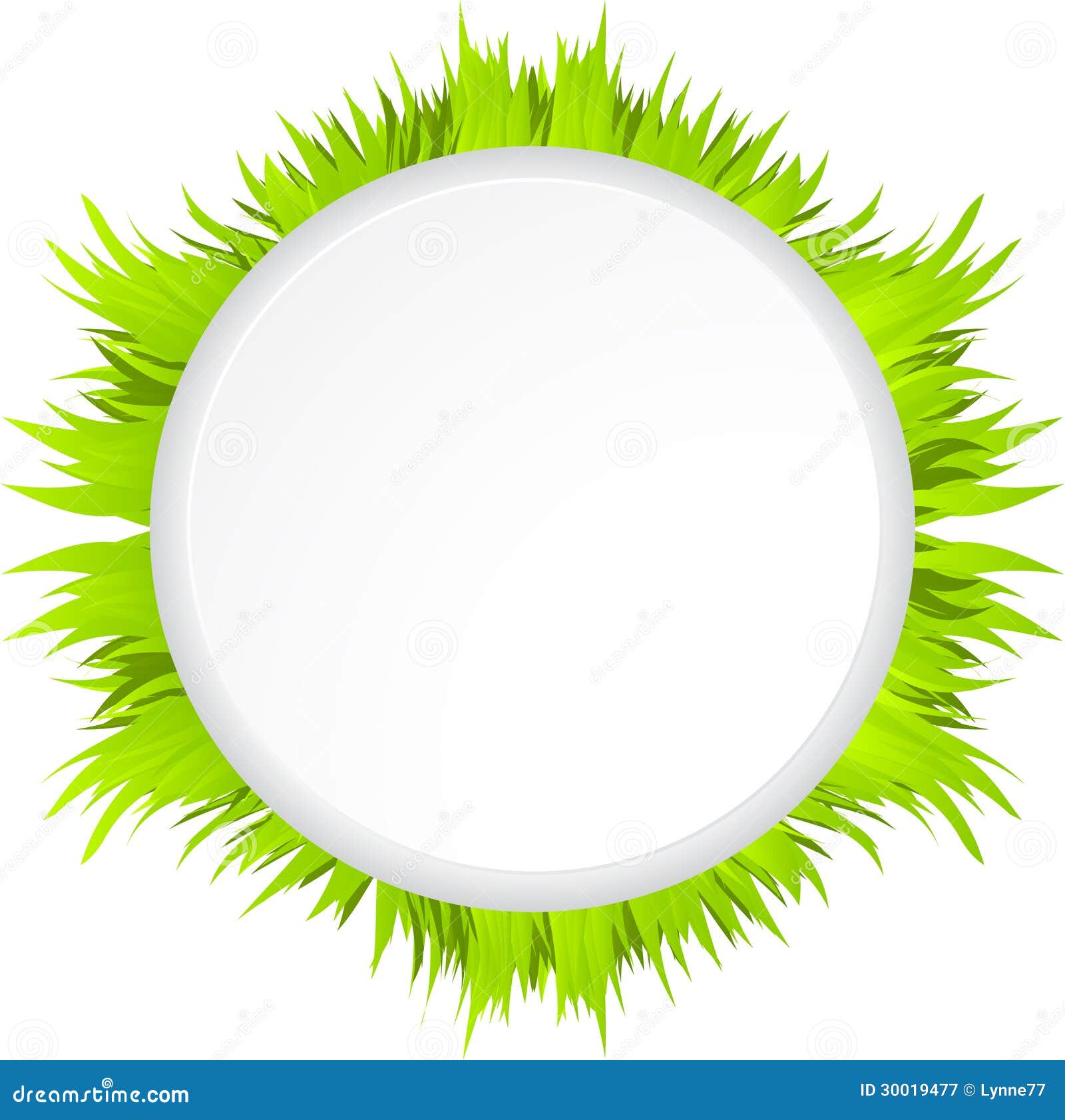 Grassy border stock vector. Illustration of lawn, green - 30019477
