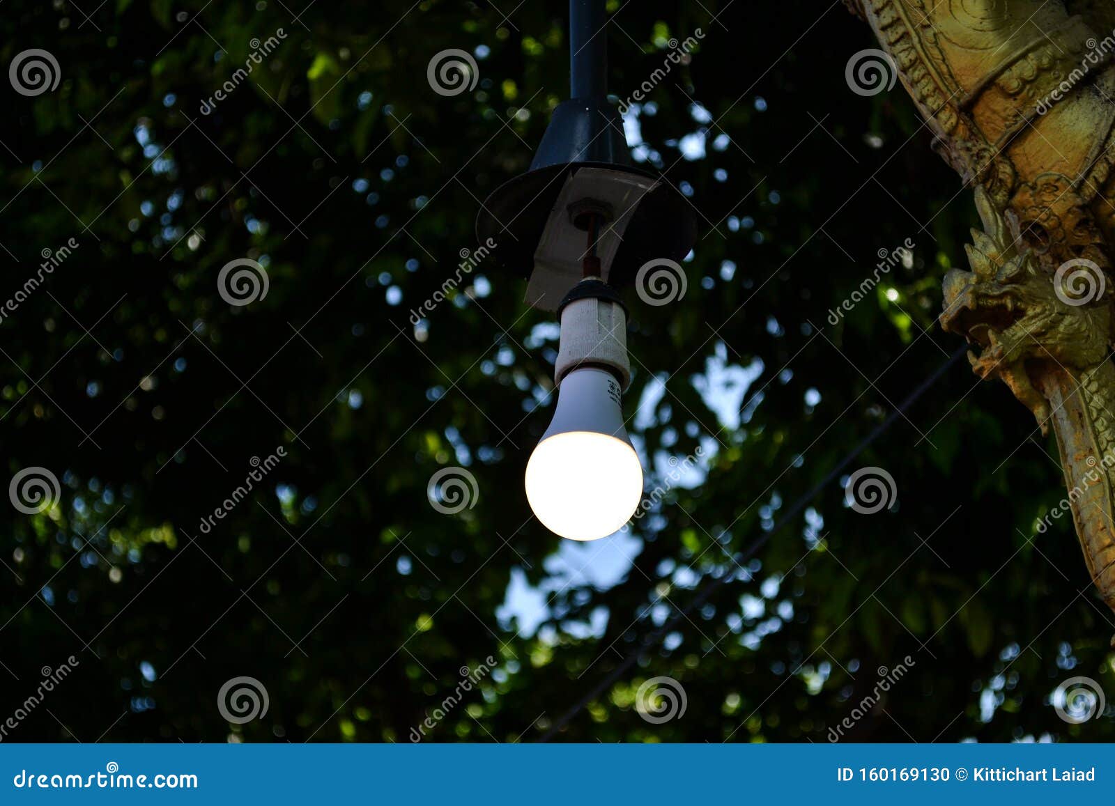 Lamp on post stock photo. Image of abstract, colorful - 160169130
