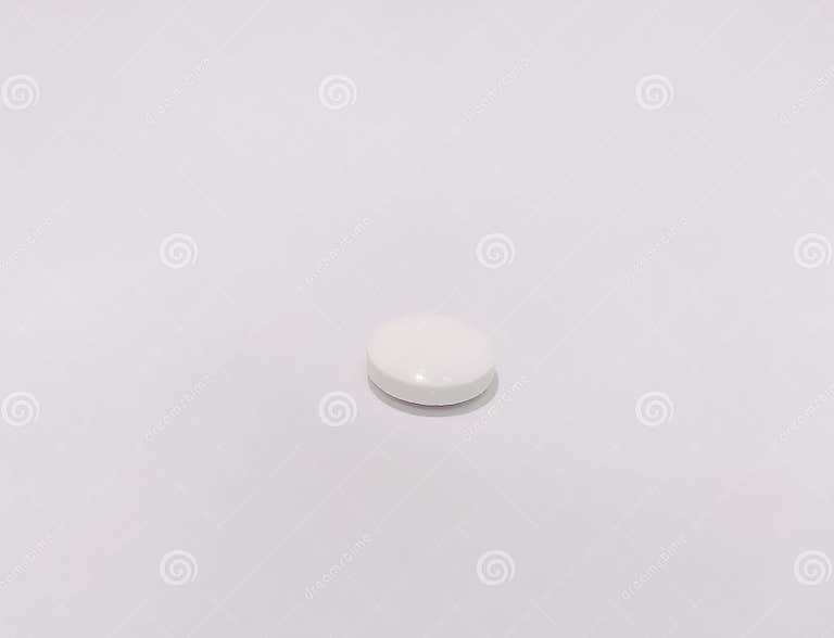 The white round tablet stock photo. Image of drug, pill - 221457496