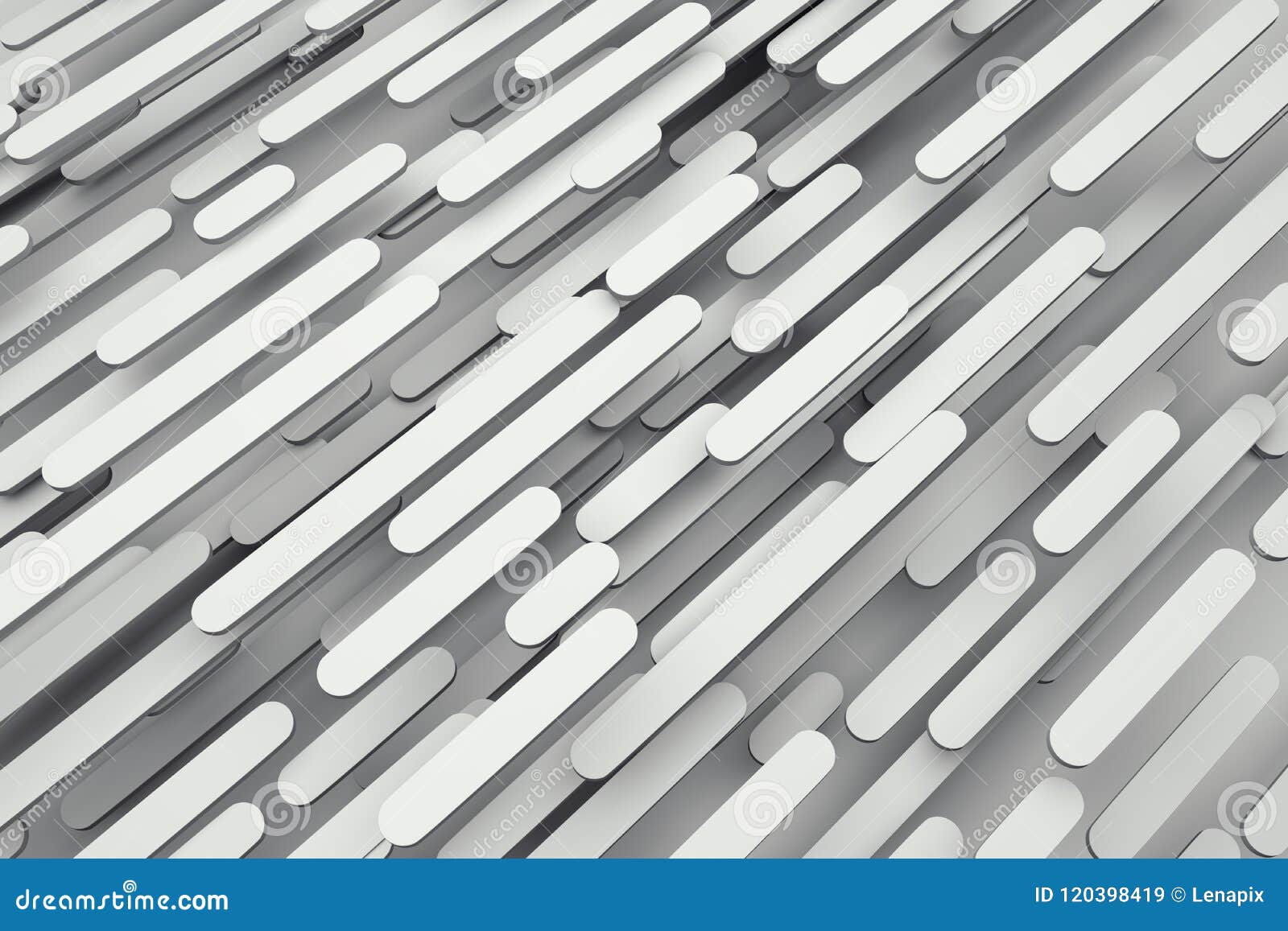 Rounded Planks Flow Abstract Geometric Background Stock Illustration ...