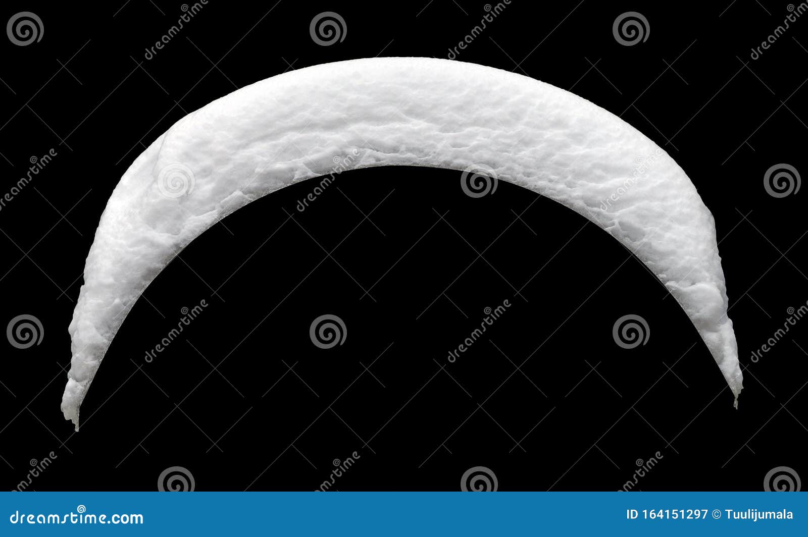 White Rounded Snow Cap stock image. Image of front, background - 164151297