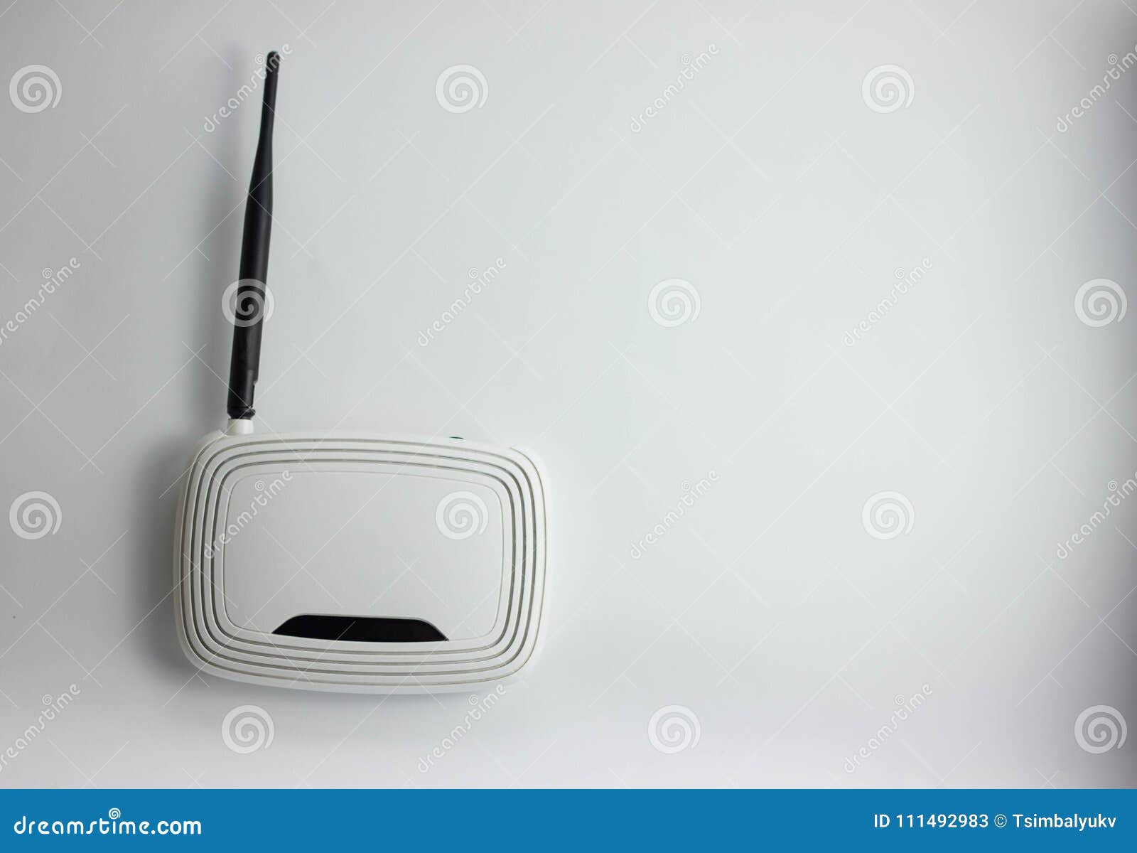 Global Wifi White Router on a White Background Stock Image - Image of ...