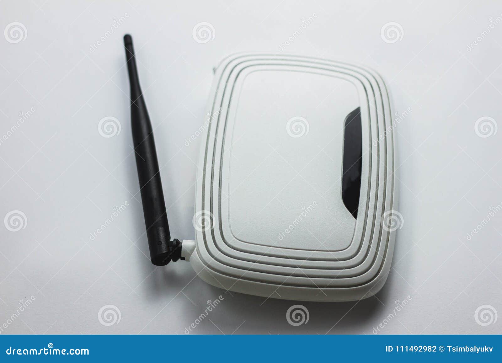 Global Wifi White Router on a White Background Stock Photo - Image of ...