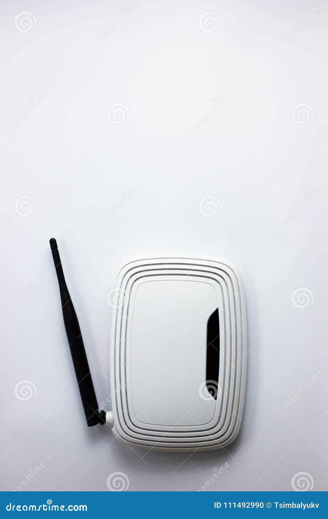Global Wifi White Router on a White Background Stock Photo - Image of ...