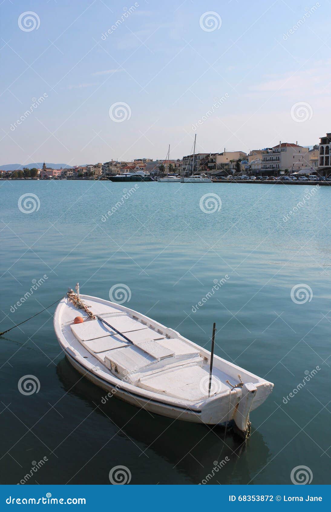 White row boat stock photo. Image of solway, tranquility - 68353872