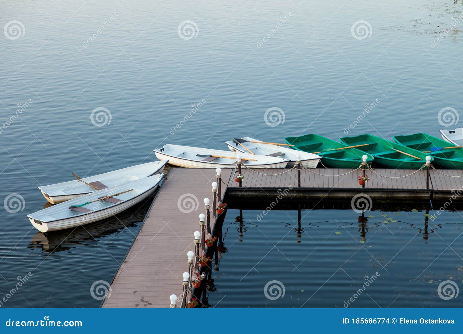 White rowing boats stock photo. Image of beautiful, nautical - 185686774