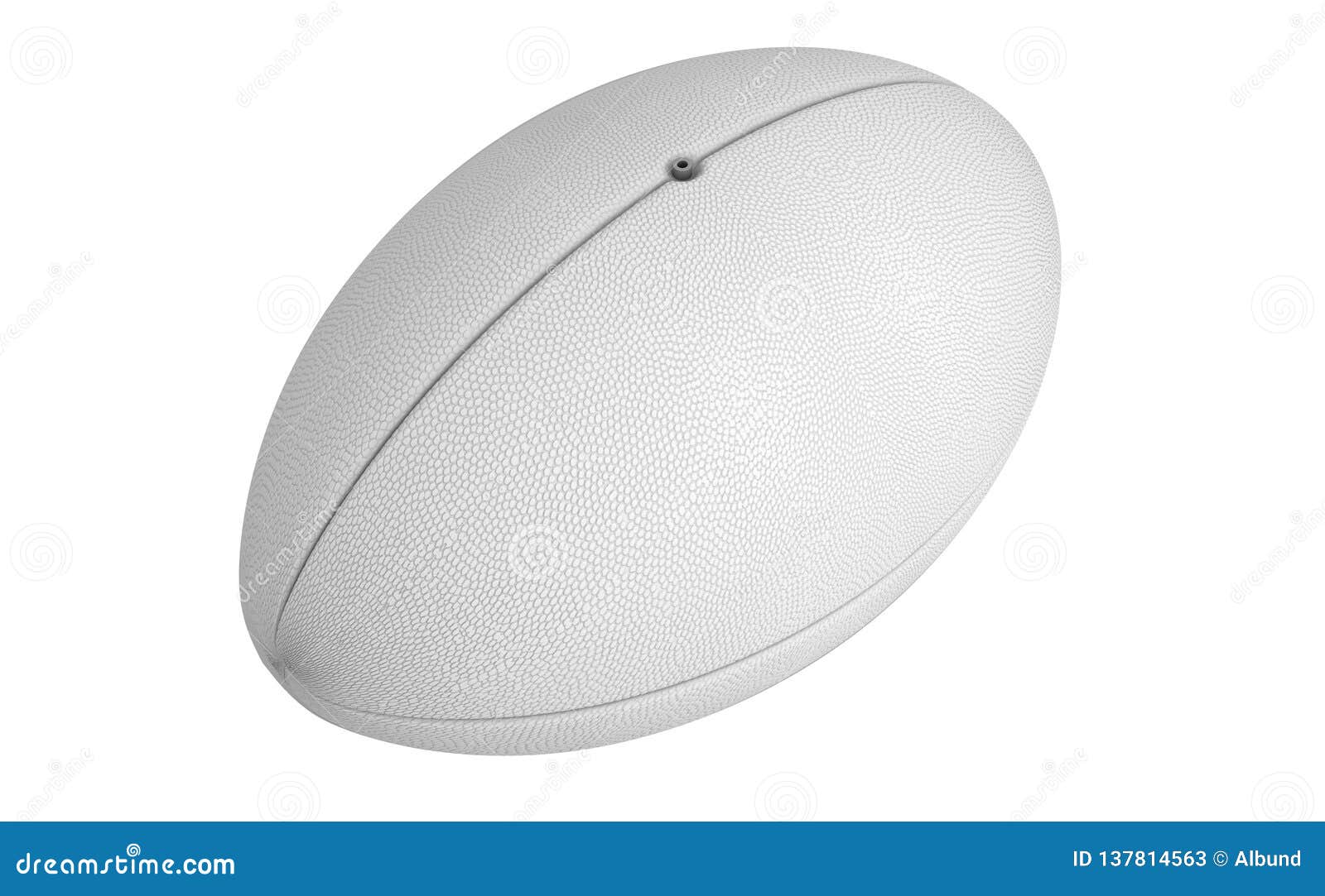 White Rugby Ball stock illustration. Illustration of studio - 137814563