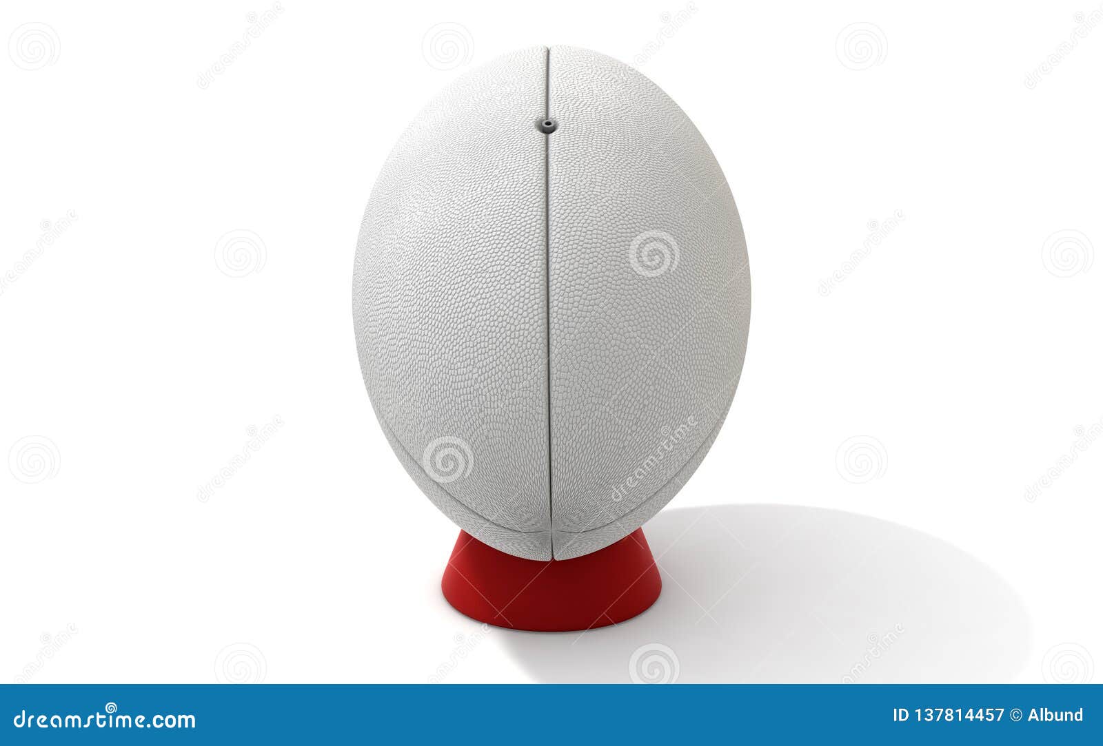 White Rugby Ball stock illustration. Illustration of render - 137814457