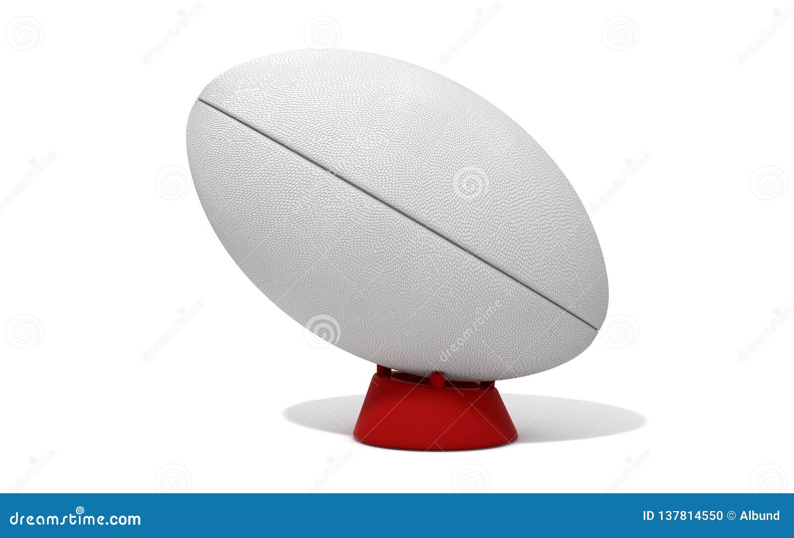 White Rugby Ball stock illustration. Illustration of ball - 137814550