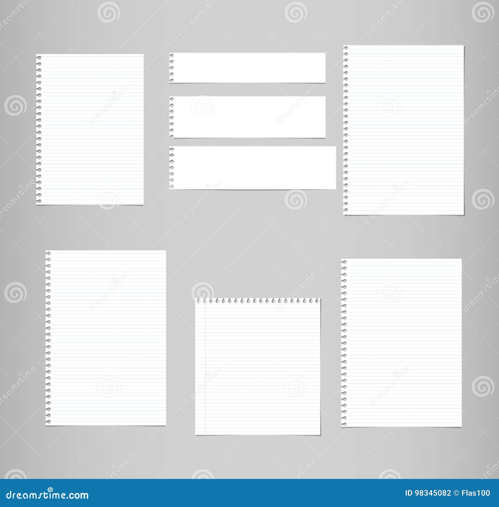 White Ruled Notebook Paper Sheet Are On Black Ripped Background With ...