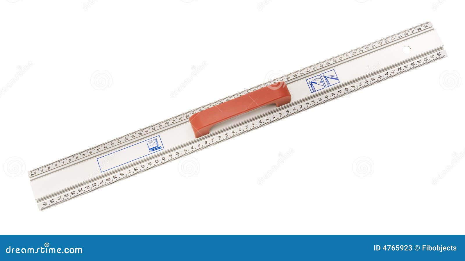White Ruler stock image. Image of tool, isolated, clipping - 4765923