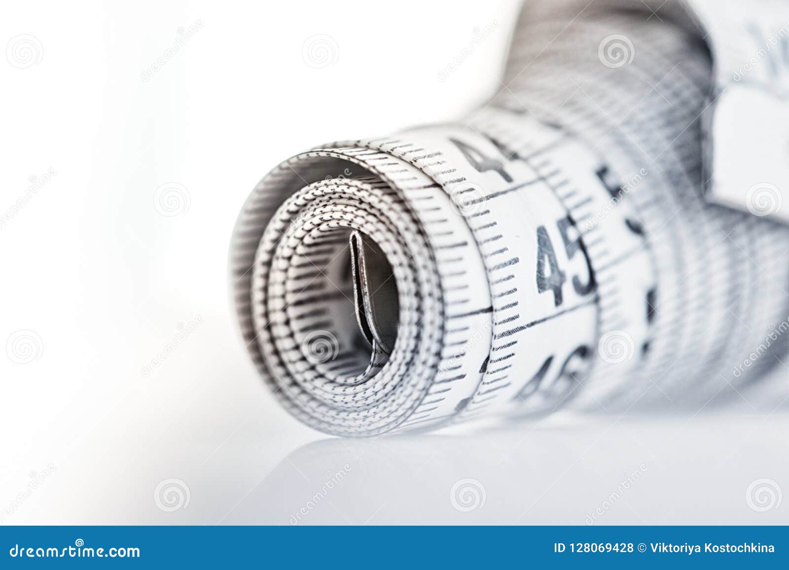 White ruler close-up stock photo. Image of centimeter - 128069428