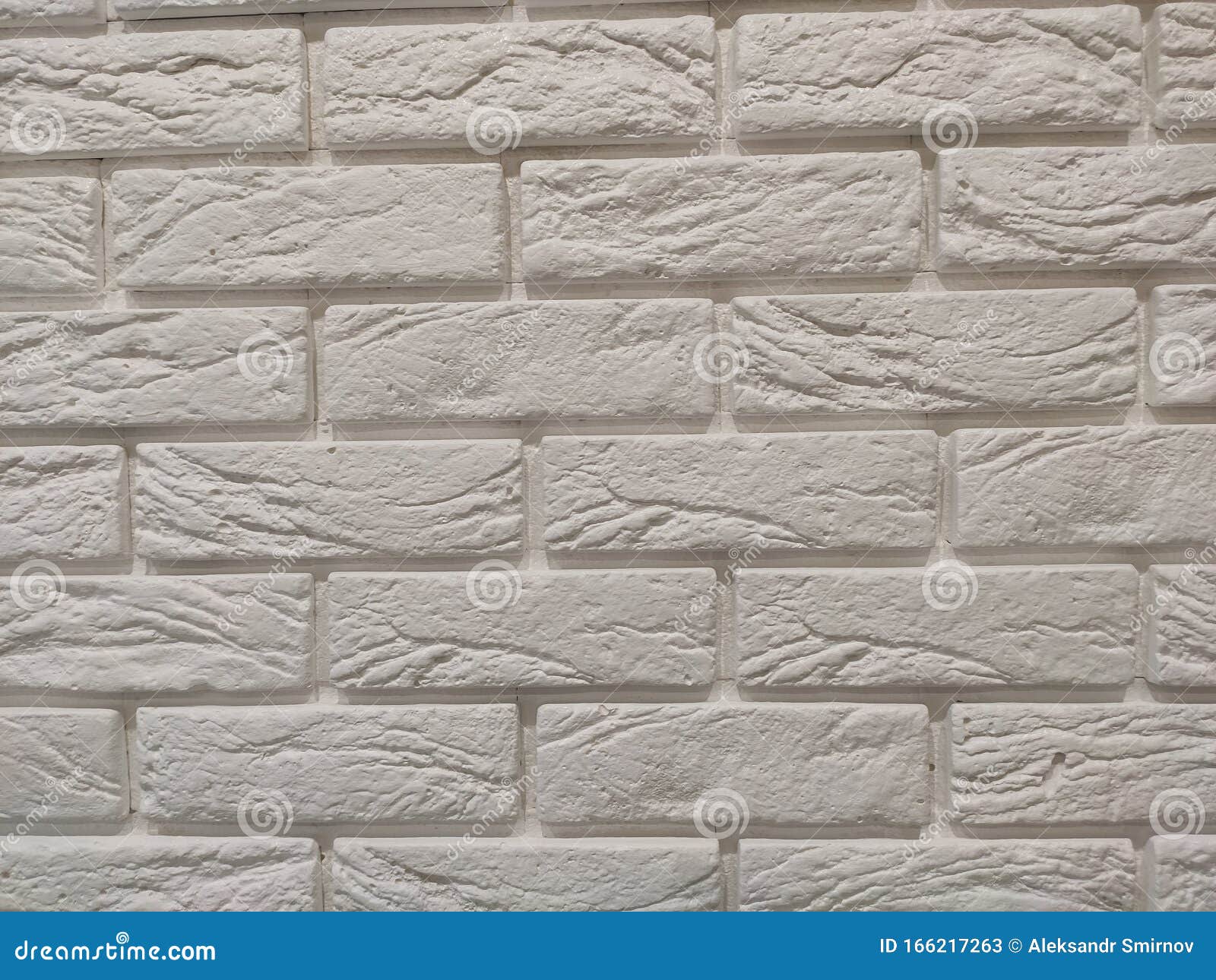 White Rustic Texture. Retro Whitewashed Old Brick Wall Surface Stock ...