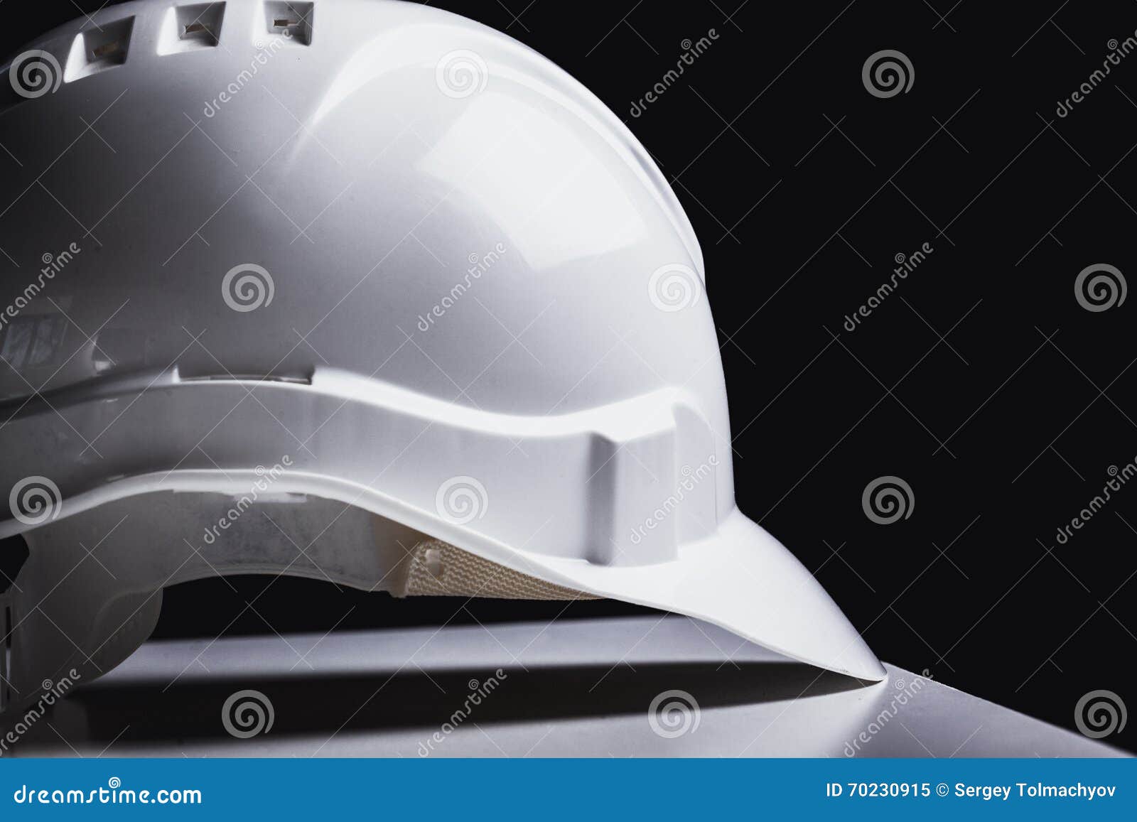 White safety hat stock image. Image of isolated, helmet - 70230915
