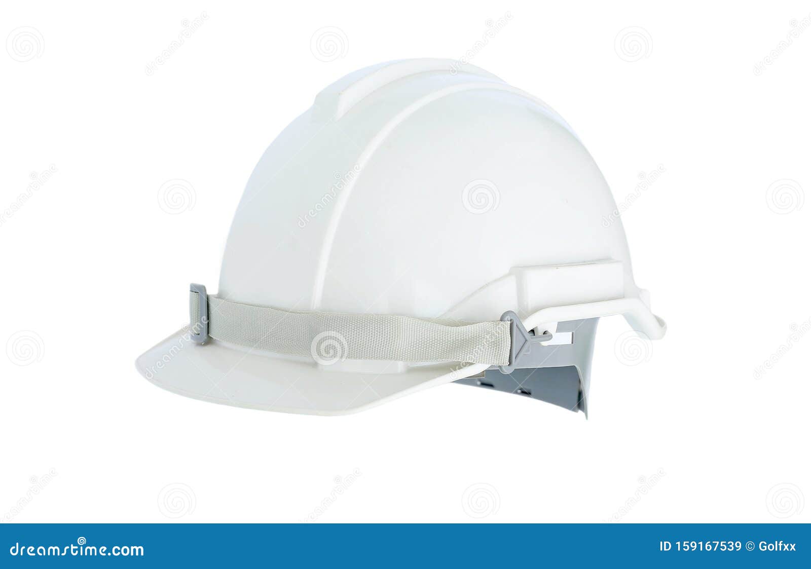 White Safety Helmet Construction on White Background Stock Image ...