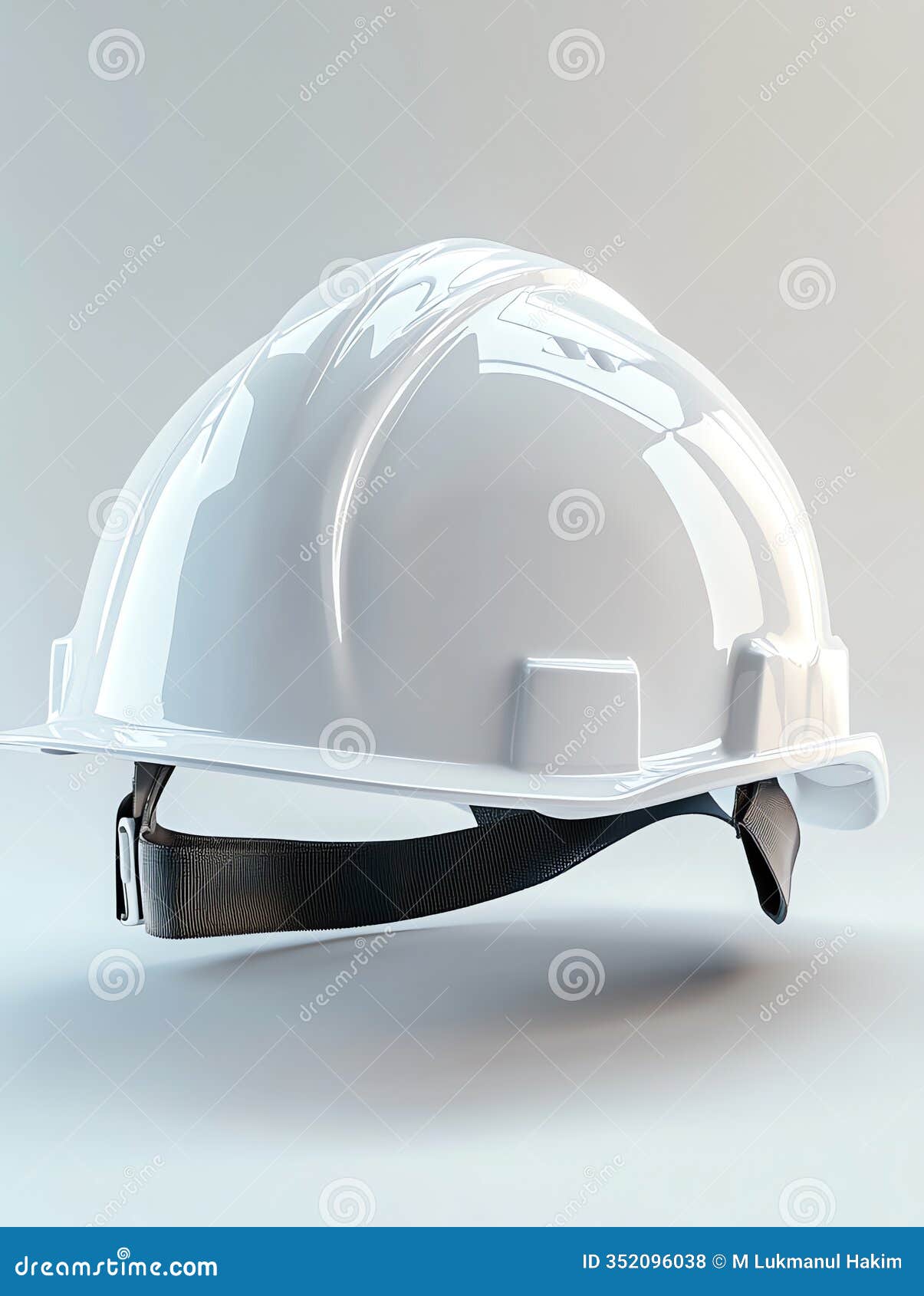 White Safety Helmet, Hard Hat for Construction and Industrial Work ...