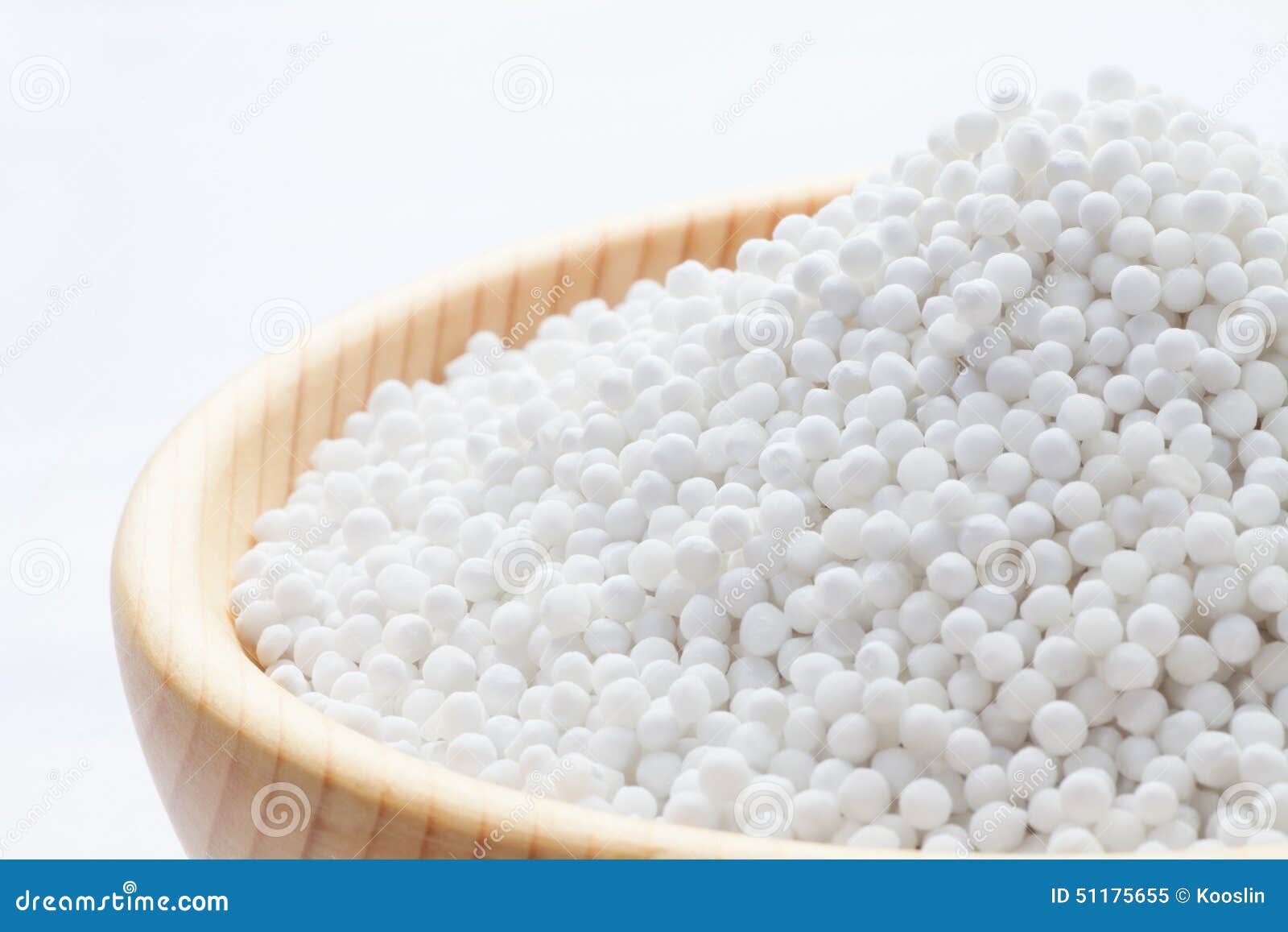 White Sago Pearls Or Tapioca Pearl In Wooden Spoon, Top View, Selective ...